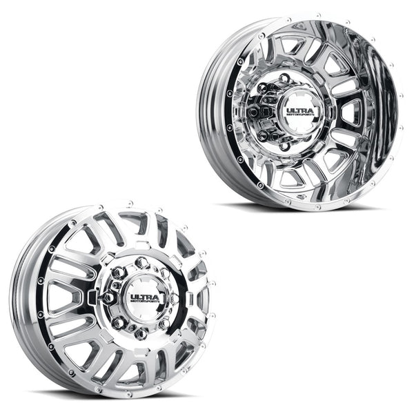 17x6.5 Ultra 003C Hunter Chrome Plated PRE-11 GM PRE-19 DODGE DUALLY W ...