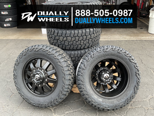 20x8.25 D436 Fuel Maverick Matte Black FORD F-450/F-550 DODGE 4500/550 ...