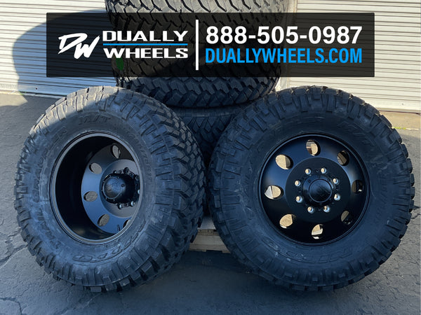 17x6.5 Ion 167 Matte Black 05-UP FORD 19-UP DODGE DUALLY Wheels 8x200 ...