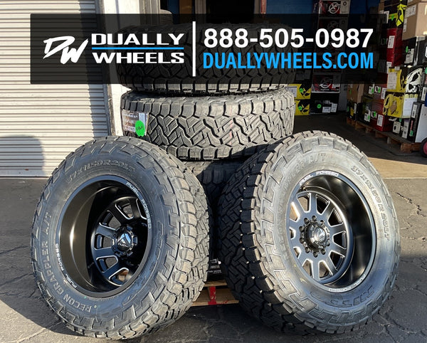 20x10 Fuel Forged FF09D Matte Black Milled 05-UP FORD DUALLY SUPER SIN ...