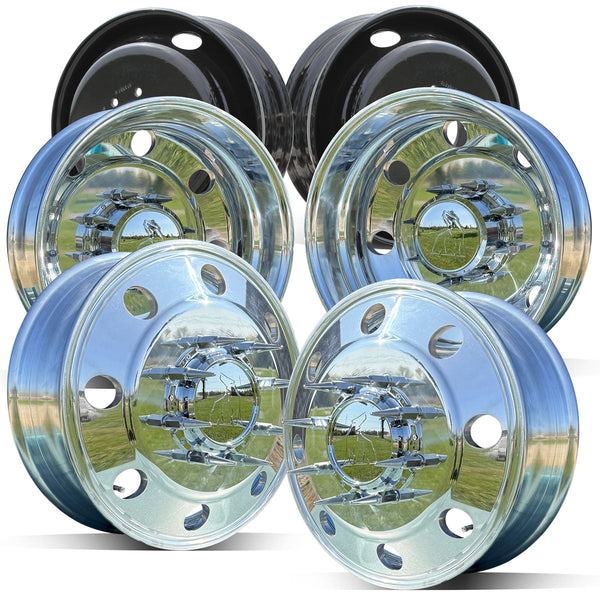 19.5x6.00 Northstar Mirror Polished Both Sides Chevy/GMC 3500 DRW 8X6 ...