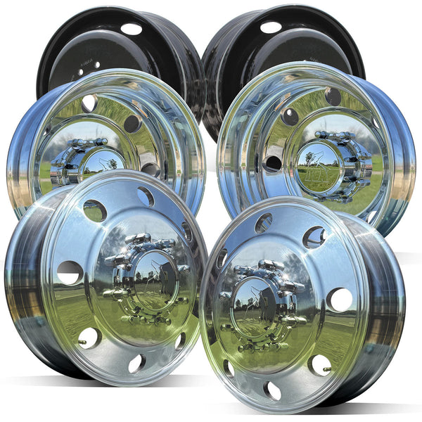 19.5x6.00 Northstar Mirror Polished Both Sides Chevy/GMC 3500 DRW 8X6 ...