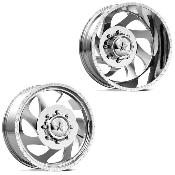 20x8.25 American Force DB05 Slab Polished FORD F-450/F-550 DODGE 4500 ...
