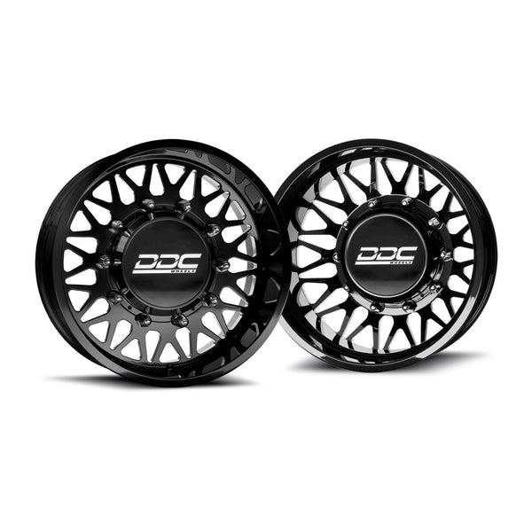 22x10 DDC The Mesh Black Milled FORD F-450/F-550 DODGE 4500/5500 FORGE ...