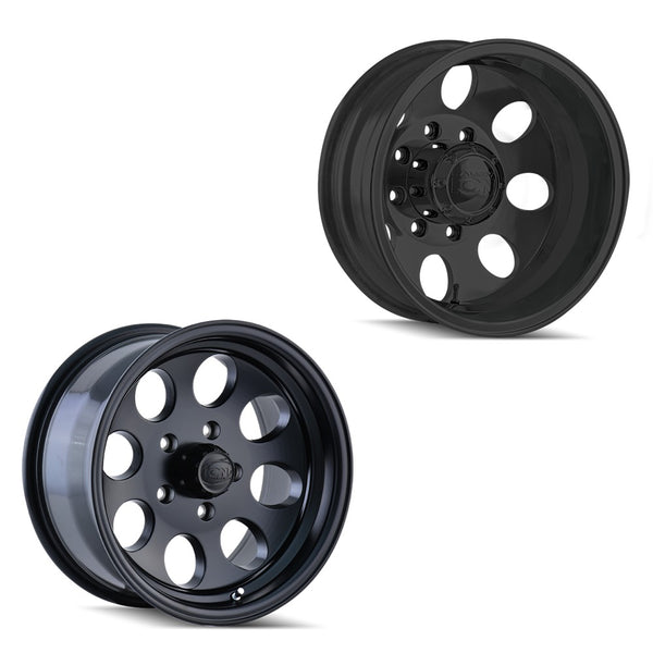 17x9 Ion 167 Matte Black PRE-11 GM PRE-19 DODGE DUALLY SUPER SINGLE Wh ...