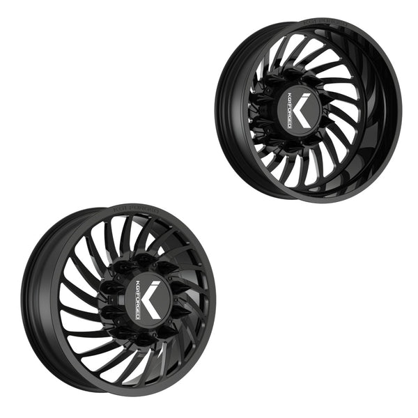 22x8.25 KG1 Forged KD023 Bender Gloss Black 19-UP DODGE DIRECTIONAL DU ...