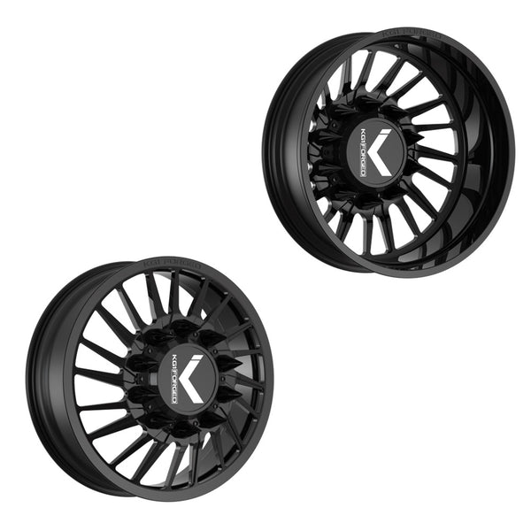 22x8.25 KG1 Forged KD038 Javelin-D Gloss Black FORD F-450/F-550 DODGE ...