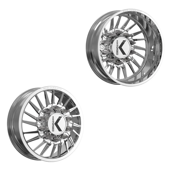 22x8.25 KG1 Forged KD038 Javelin-D Polished 11-UP GM DIRECTIONAL DUALL ...