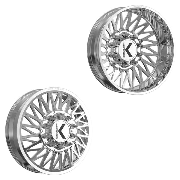 24x8.25 KG1 Forged KD054 Glaze Polished GM/DODGE DIRECTIONAL DUALLY Wh ...