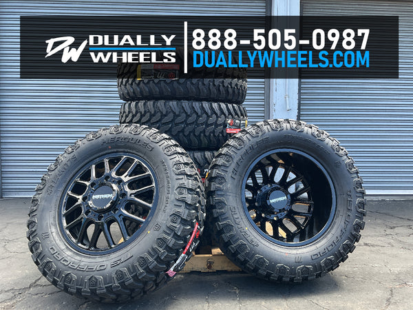 37x12.50R20/10 Hercules TIS Offroad TT1 Tires Set of 6 – Dually Wheels