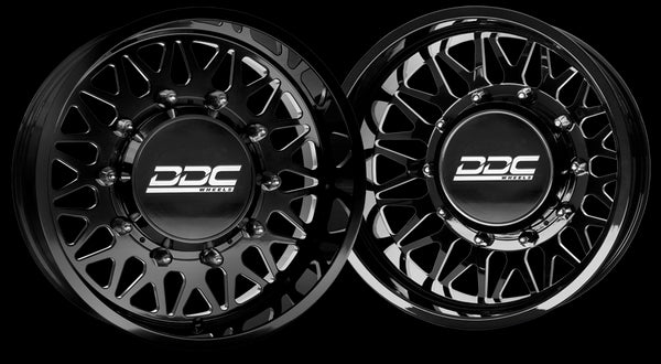 22x10 DDC Mesh Blk 05-UP FORD FORGED DUALLY SINGLE Wheels 8 Lug Set of ...